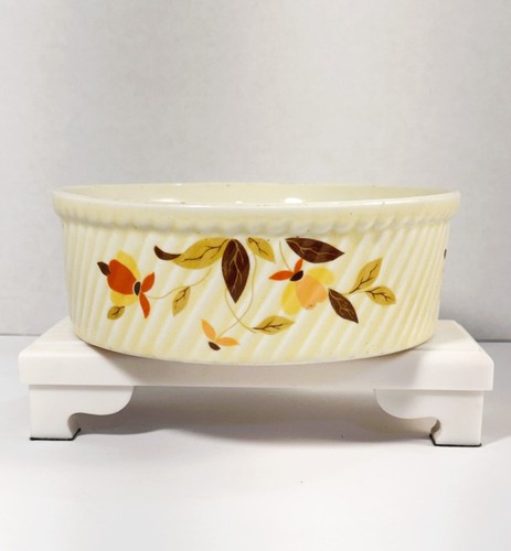 Vintage Hall China Autumn Leaf Pattern French Baker or Casserole Dish ...