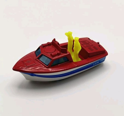 Vintage Matchbox Police Launch Boat Red Emergency Rescue 5-pack ...