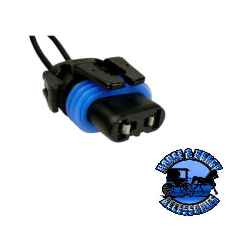 UP-98340 2-Wire Universal Halogen High Beam Headlight Connector (Metri ...