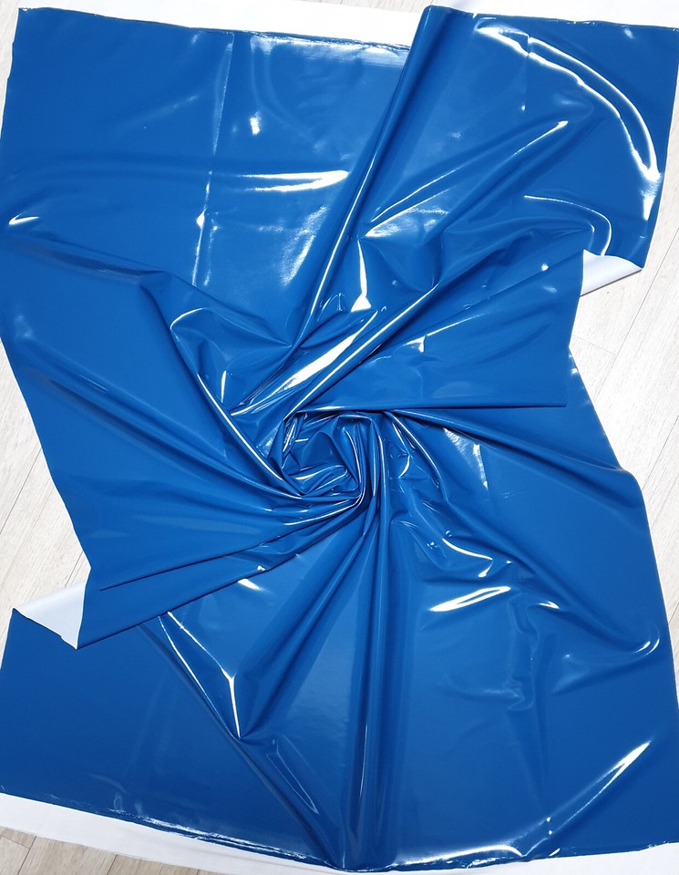 SHINY HIGH GLOSS PVC STRETCH RUBBER VINYL PLEATHER GOTH FETISH CLOTH ...