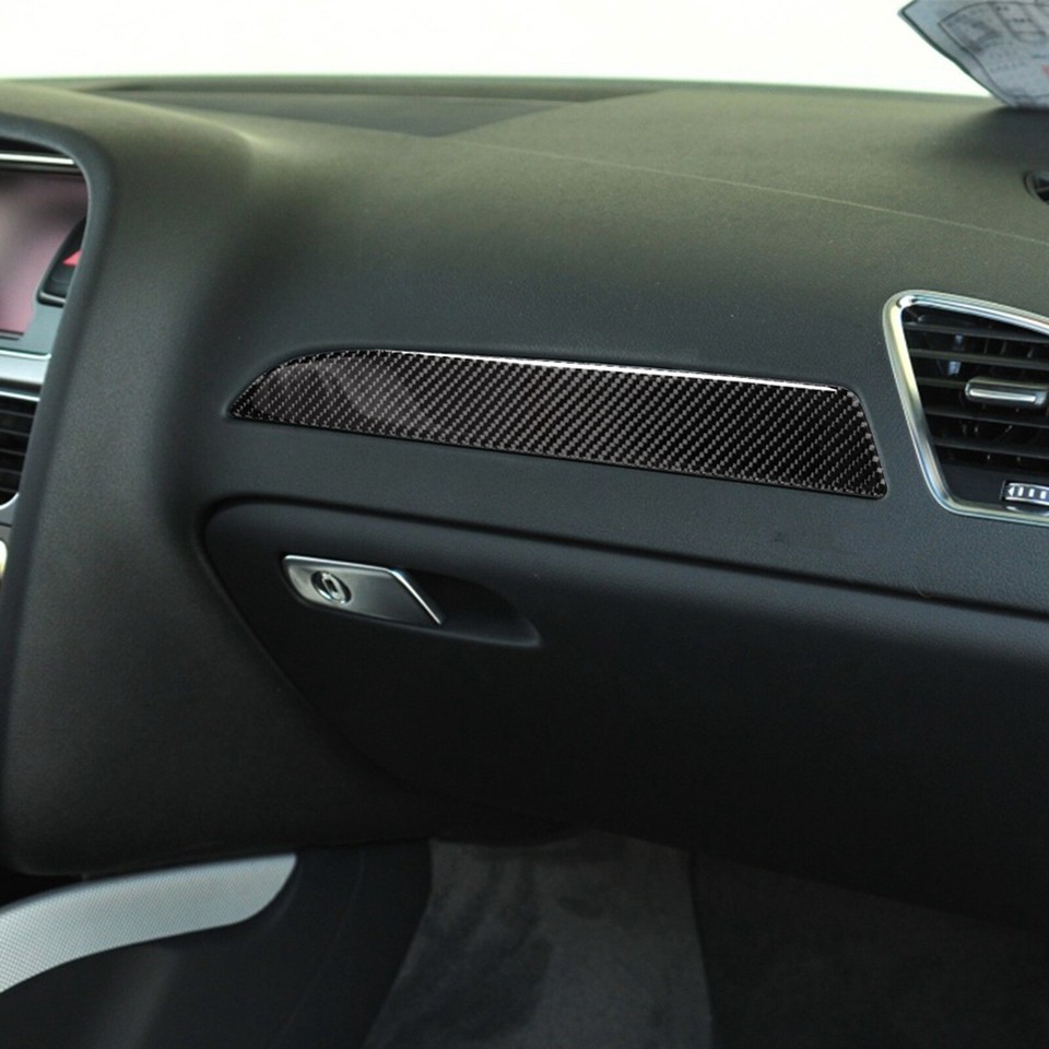 For Audi A4 B8 2009-2016 Carbon Fiber Copilot Console Air Side Panel ...