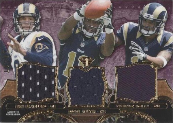 2013 Topps Triple Threads - Relic Trios Purple #TTRT-BAB Sam Bradford ...