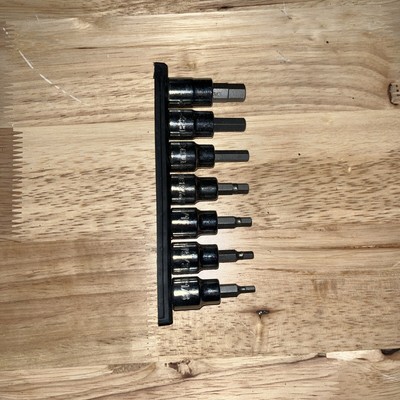Husky 3/8 in. Drive SAE Hex Bit Socket Set (7-Piece) for use with 3/8 ...