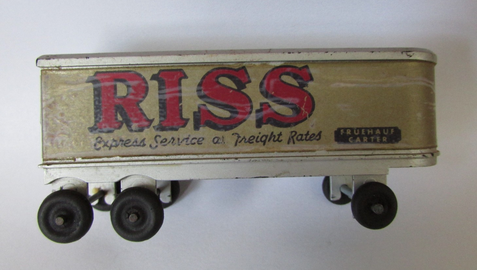 American Flyer/ Gilbert HO, #33509 Western Maryland Flat Car with Riss ...