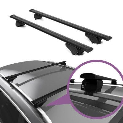 ERKUL Universal Roof Rack Cross Bars Fit Raised Roof Rail for Cars ...