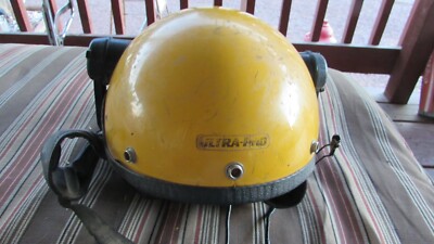 VERY COOL VINTAGE COMTRONICS ULTRA-PRO FLIGHT HELMET FOR REPAIR | eBay