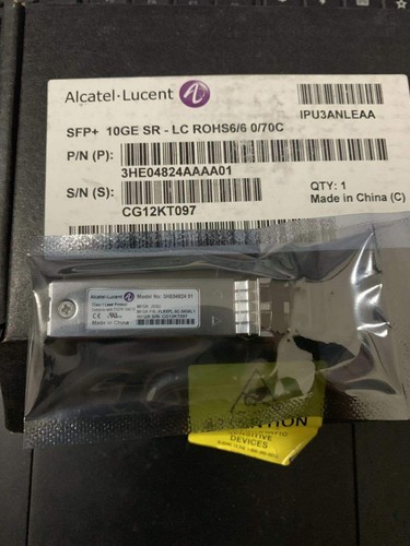 Alcatel-Lucent 3HE04824AA 1PU3ANLEAA SFP+ 10GE SR 850nm MMF New in Box ...