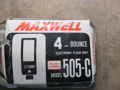 maxwell Electronic Flash Unit model 505-c | eBay