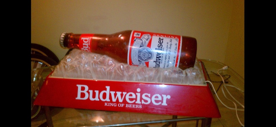 90s Budweiser Beer Bottle Pool Table Light Vintage! P/U in Florida | eBay