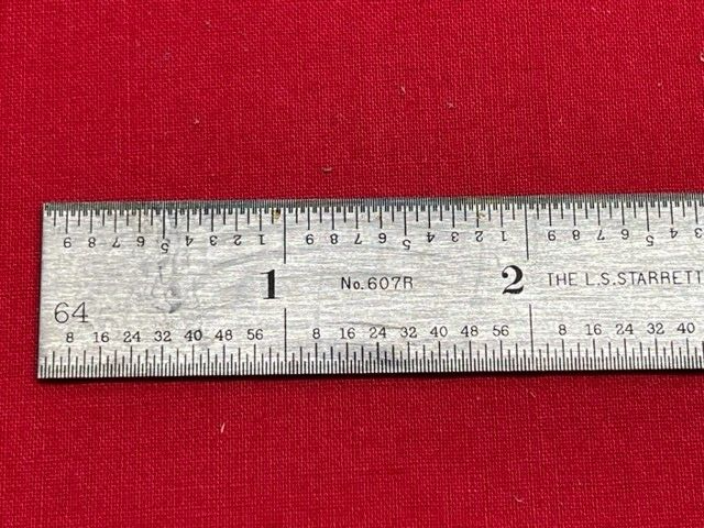 Starrett 607R-6 Spring-Tempered Steel Rule with Inch Graduations | eBay