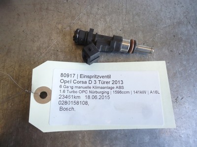 Injecteur Opel Corsa D 0280158108 1.6 Turbo OPC Nürburging 141kW A16LER ...