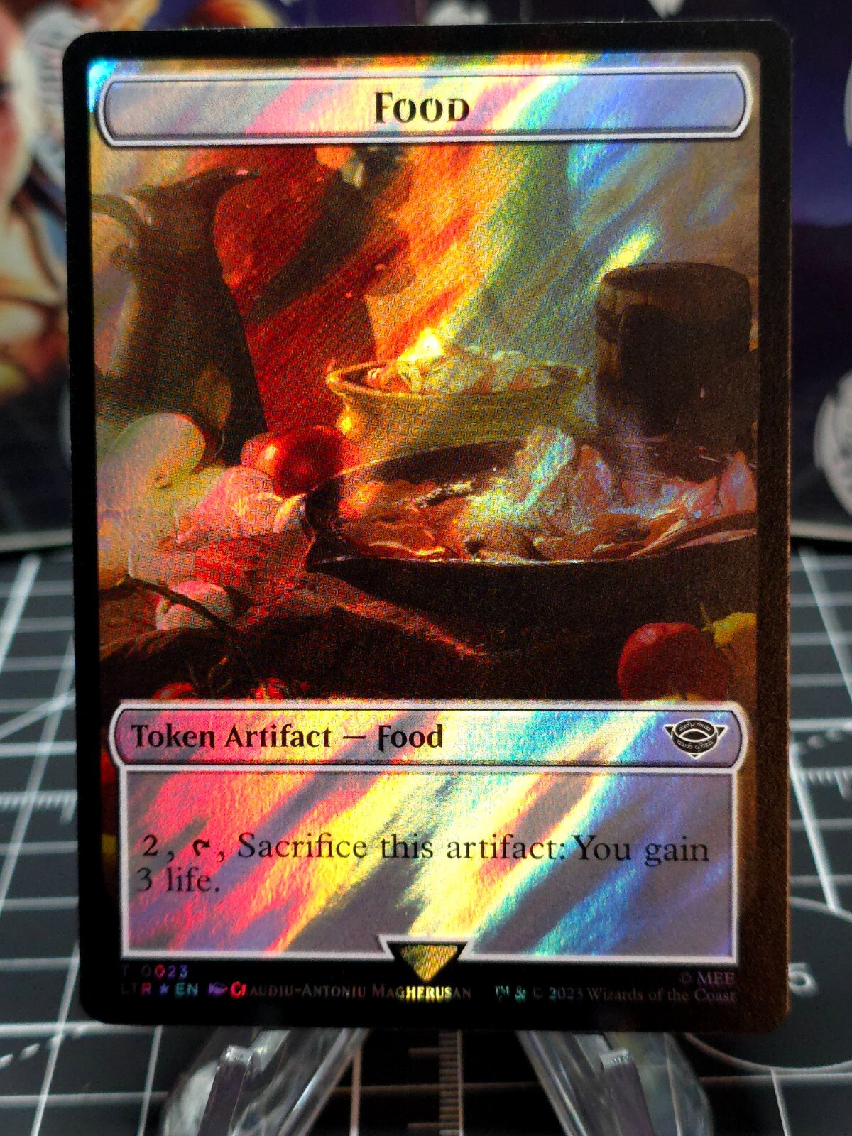 FOIL MTG SMAUG / FOOD Token SURGE FOIL T 0020/0023 Lord of the Rings NM ...