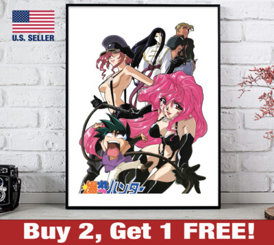 Bakuretsu Sorcerer Hunters Poster 18" x 24" Print 90s Anime Wall Art ...