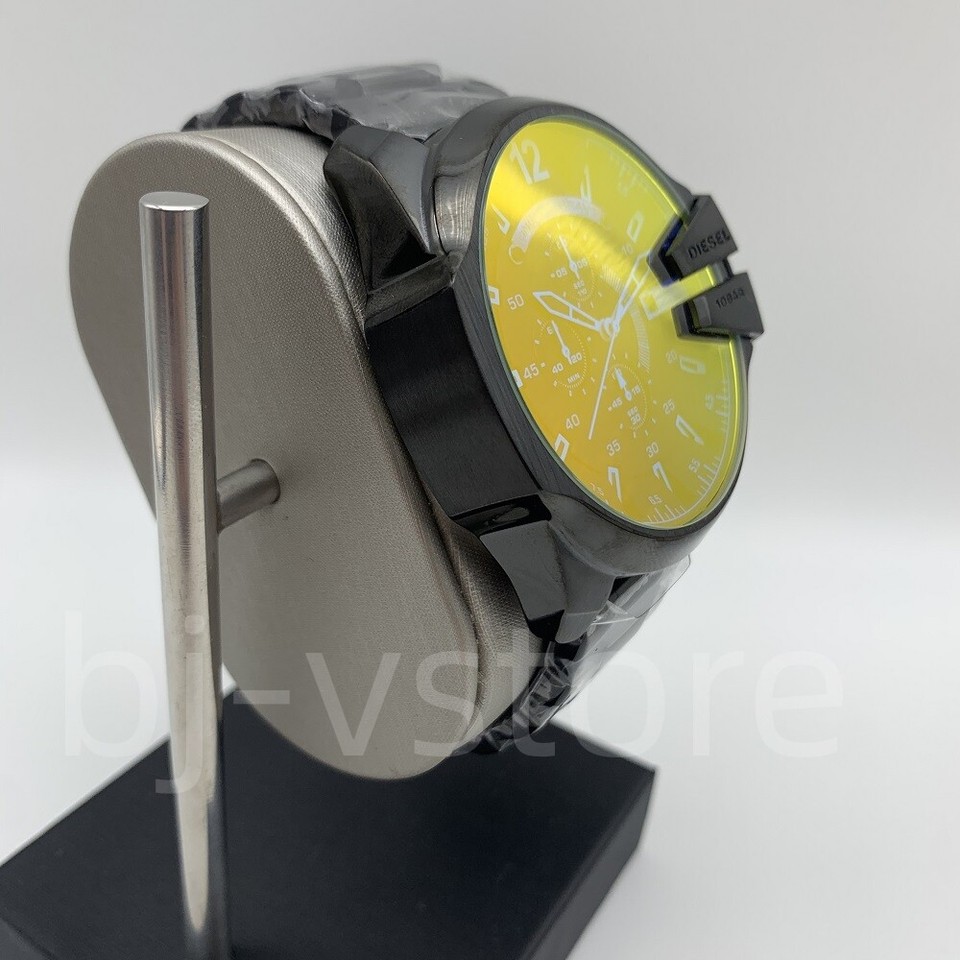 Diesel DZ4318 Mega Chief Chronograph Black Dial Stainless Steel Band ...