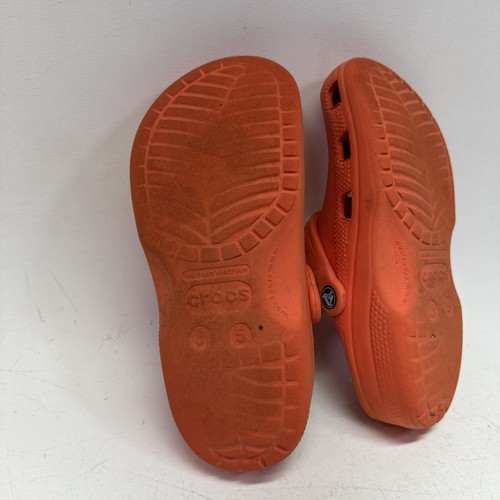 Crocs Classic Junior Size 5 Tangerine Orange Unisex Clog Sandal Shoe | eBay
