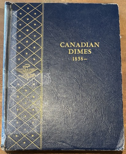 Canadian Dime Collection 1858-1977, 96 Coins in Whitman Album with Key ...