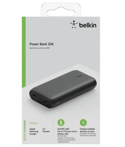 Belkin 20000 mAh Power Bank - BPB002BTBK for sale online | eBay