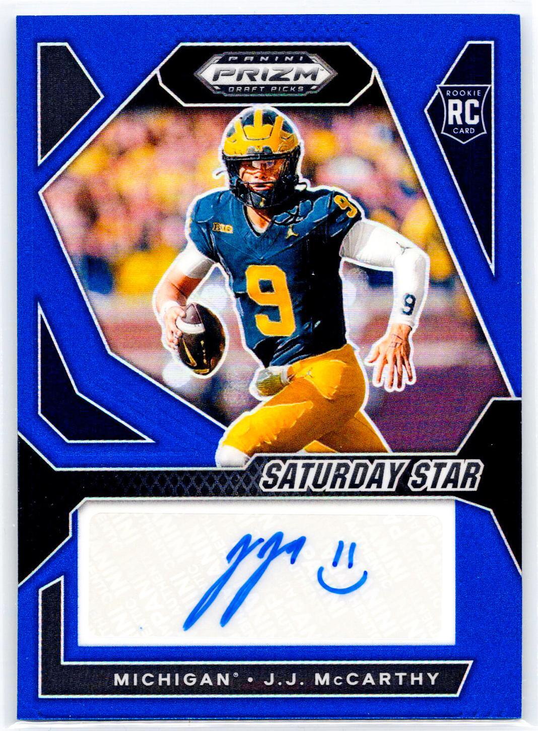 2024 Panini Prizm Draft Picks - Saturday Star Signatures J.J. McCarthy ...