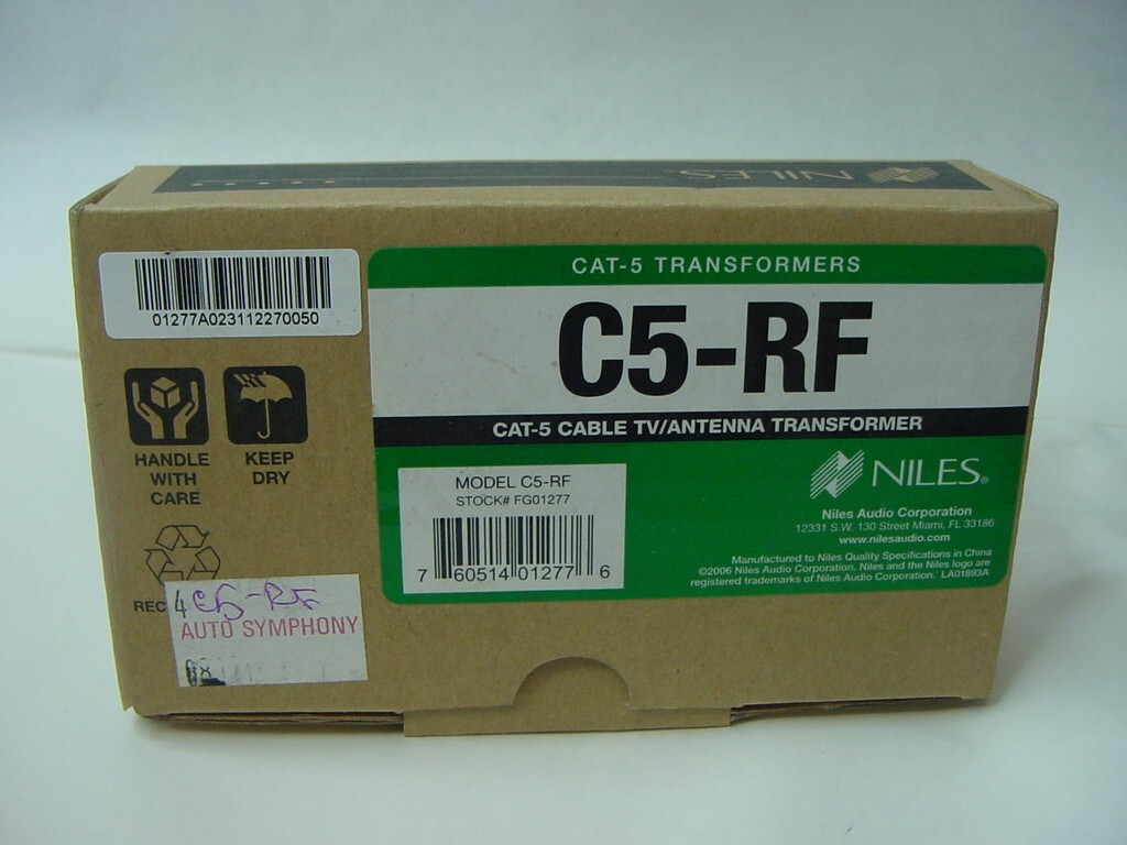 NEW IN BOX - NILES C5-RF CAT 5 CABLE TV /ANTENNA TRANSFORMER | eBay