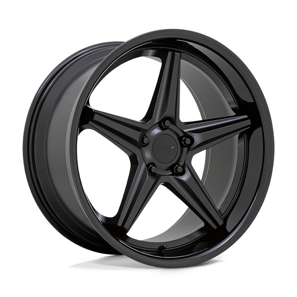 TSW Launch Rim 20X10 5X115 Offset 15 Matte Black w/Gloss Lip (Quantity ...