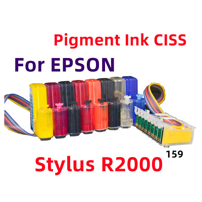 Refillable Pigment Cis ciss ink system Stylus R2000 Printer T159 159 ...