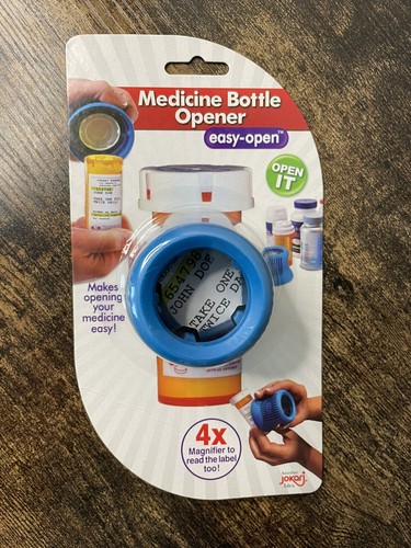 Jokari Prescription Bottle Cap Opener Magnifier & Medline Pill Splitter ...