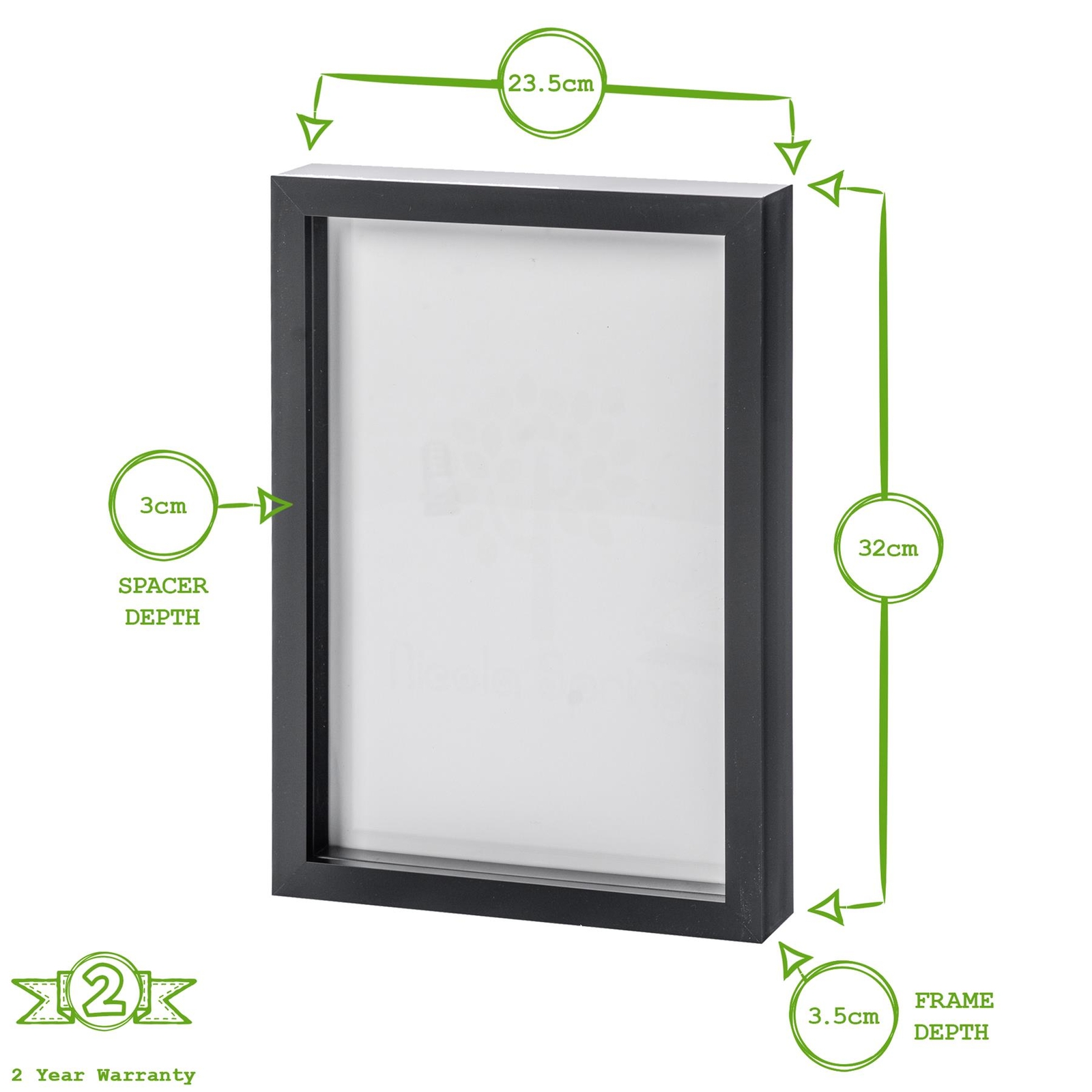 3D Box Photo Frame Standing Hanging Craft Picture Frames A4 (8 x 12 ...