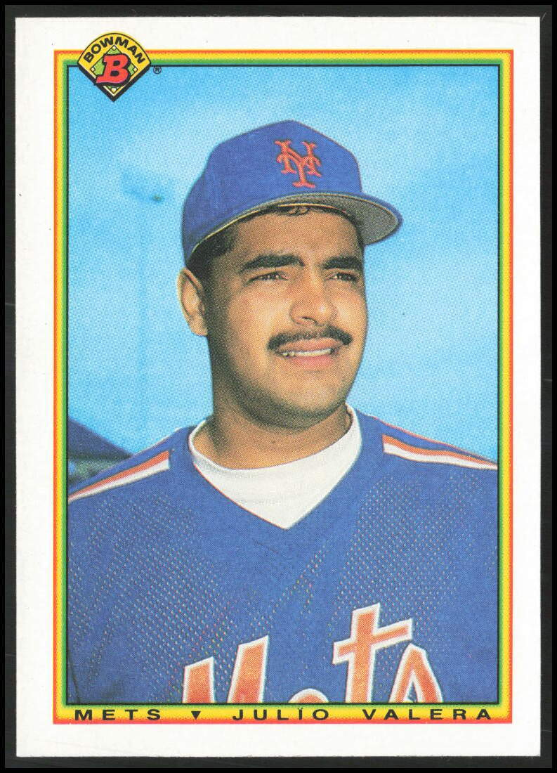 1990 Bowman #123 Julio Valera New York Mets Baseball Card | eBay