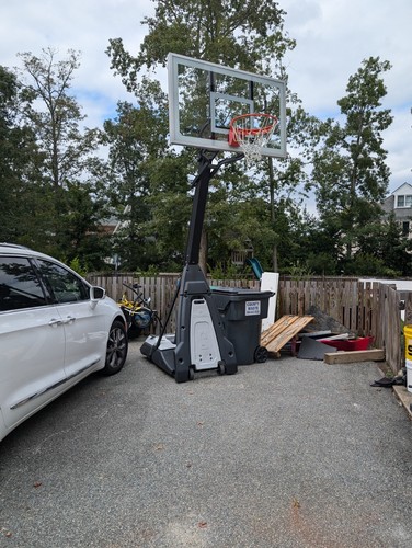 The Beast Portable Basketball Hoop By Spalding - SPA0012 - 60” Glass ...