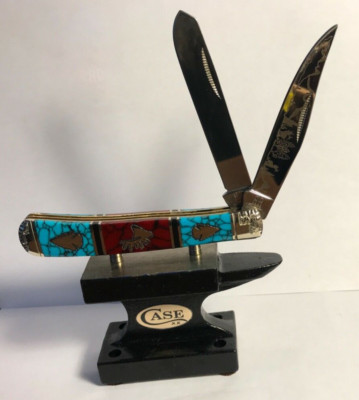 Black Anvil Knife Display Case Stand with Magnets ***Knife NOT included ...