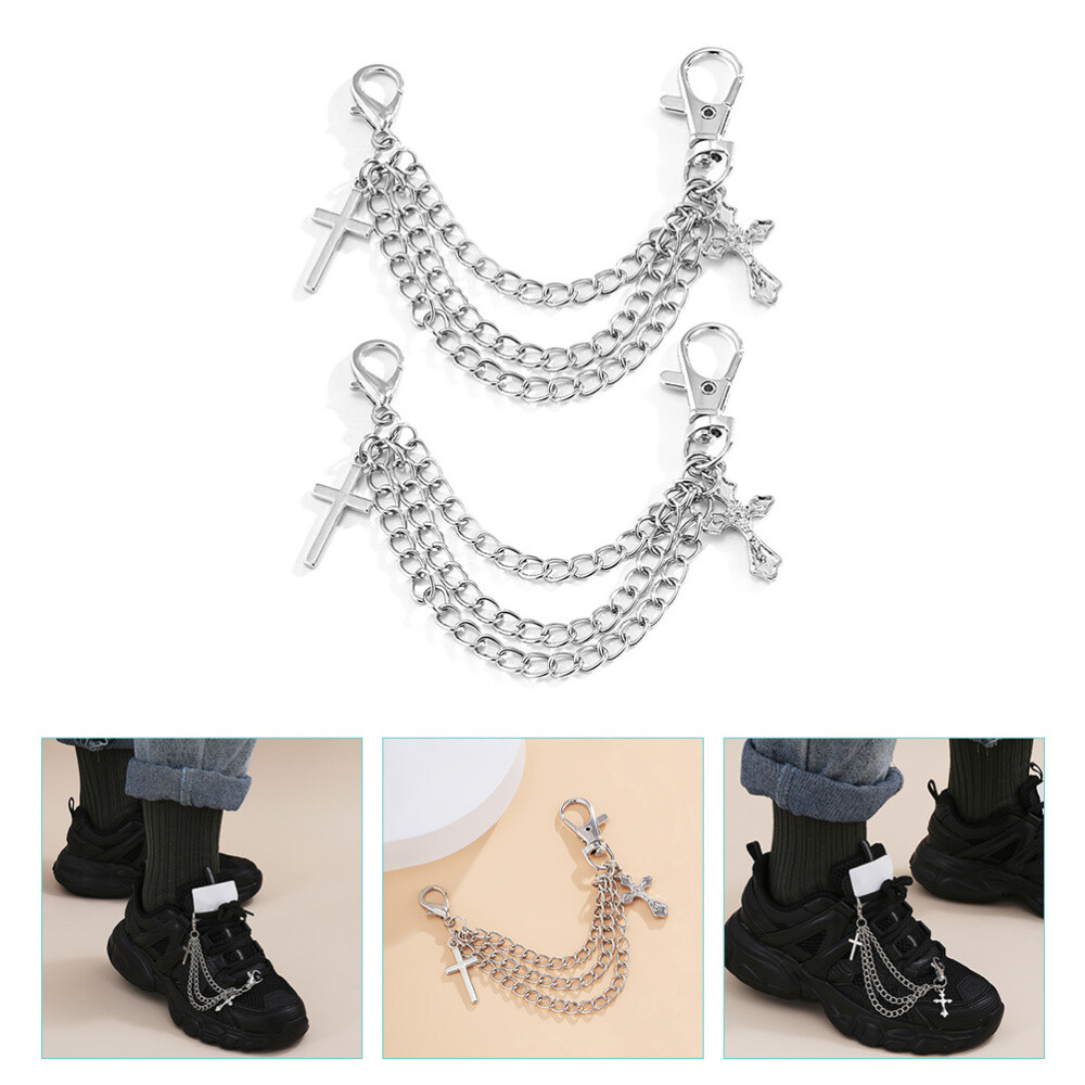 Chains For Boots Sneaker Charms Gold Pearl Shoe Charm Chains - 2 Pack ...