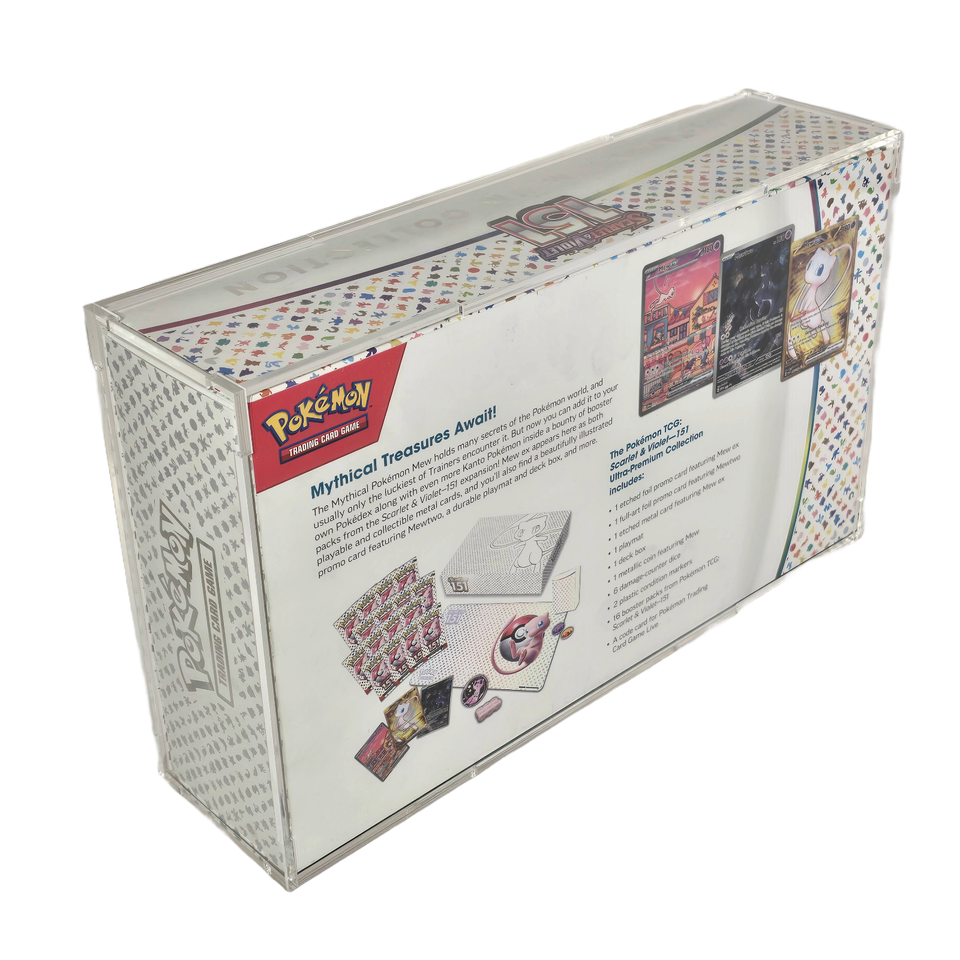 Acrylic Display Case for Pokemon 151 Ultra Premium Collection Box UPC ...