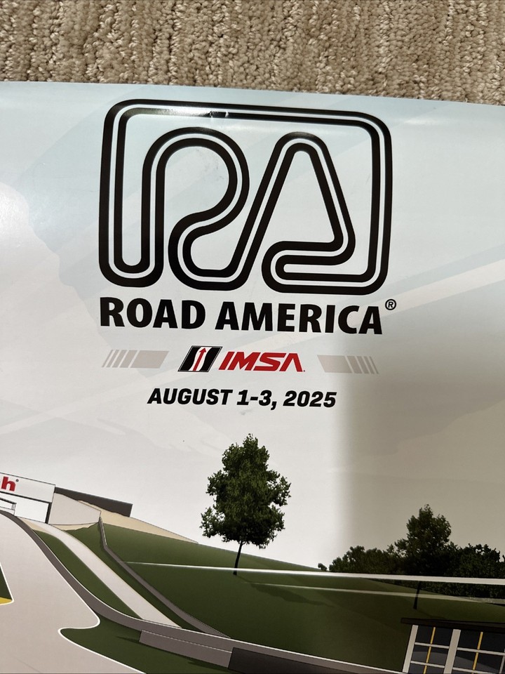 2025 Poster IMSA CADILLAC & ROAD AMERICA Elkhart Lake, WI -/100 | eBay