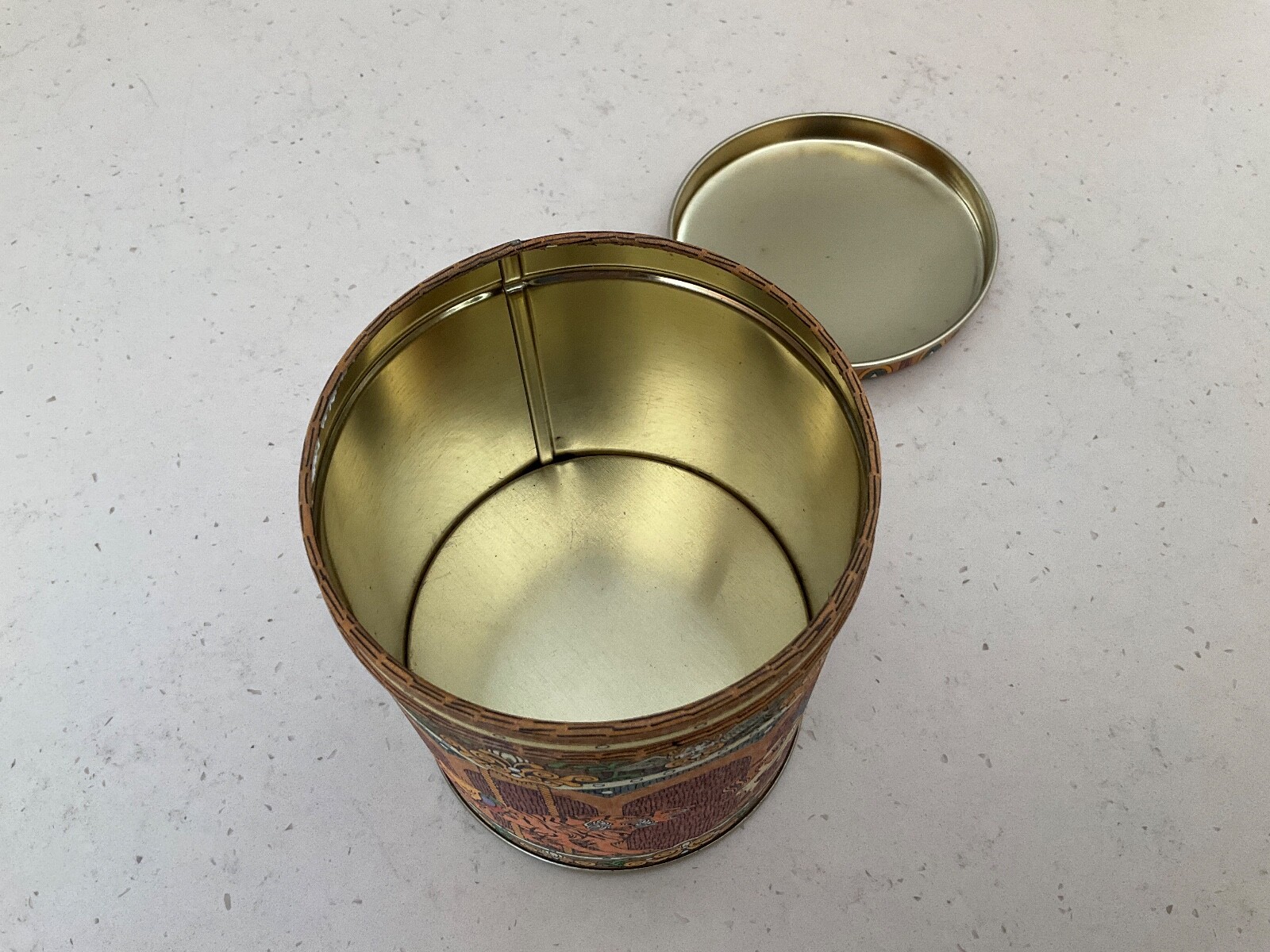 Music Box Cookie Tin Container Carousel-themed "Carousel Waltz" Gary ...