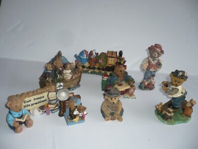 K’s Collection Big Eyed Bears Hand painted for Dollar Tree Lot of 8 | eBay