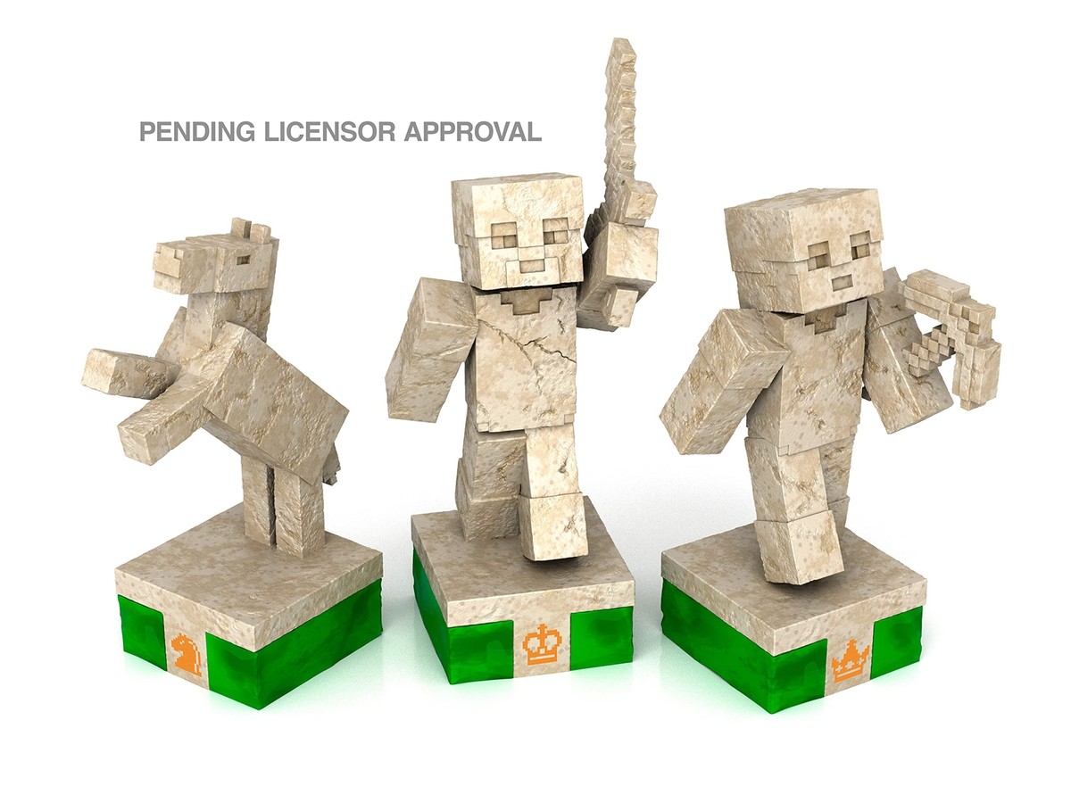 Minecraft Papercraft Chess