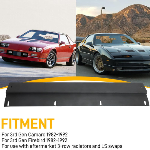 For 1982-92 3rd Gen Camaro Firebird 3-Row Radiator Upper Support ...