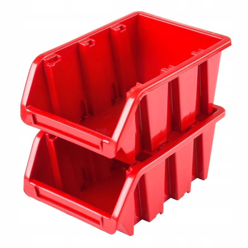 TOOL BOARD 115 x 39 CM, 14 PCS LARGE STORAGE BINS BOXES WALL MOUNTED ...
