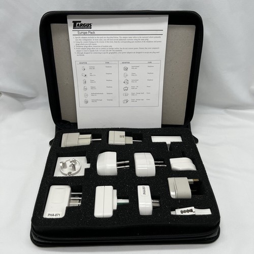 Targus Worldwide Europe Plug Adapter Pack European - 12 Adapters - New ...