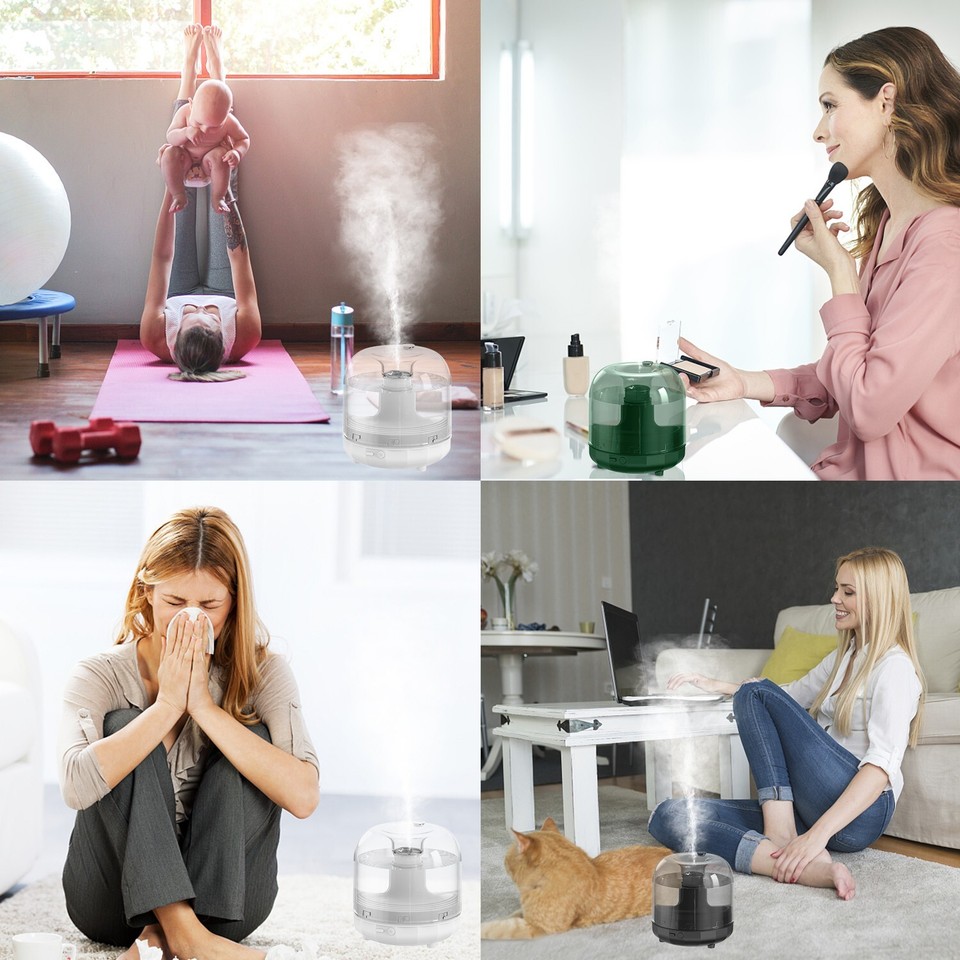 500ml Humidifier for Large Room Office Cool Mist Air Humidifier 7 Color ...