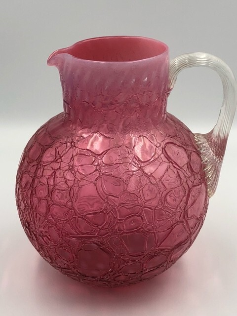 Rare Cranberry Opalescent Diamonds Pitcher. | eBay