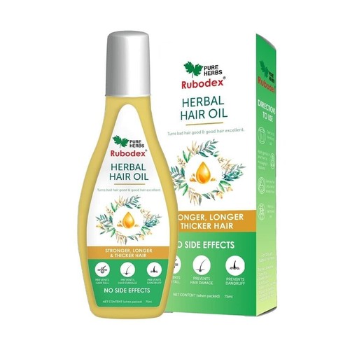 Rubodex Premium Herbal Hair Oil, 75 ml, Free Shipping Good For (100% ...