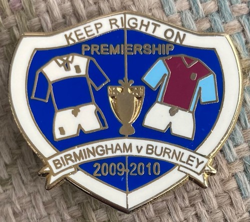 Birmingham City v Wolves Premier League 2009 - 2010 Enamel Lapel ...