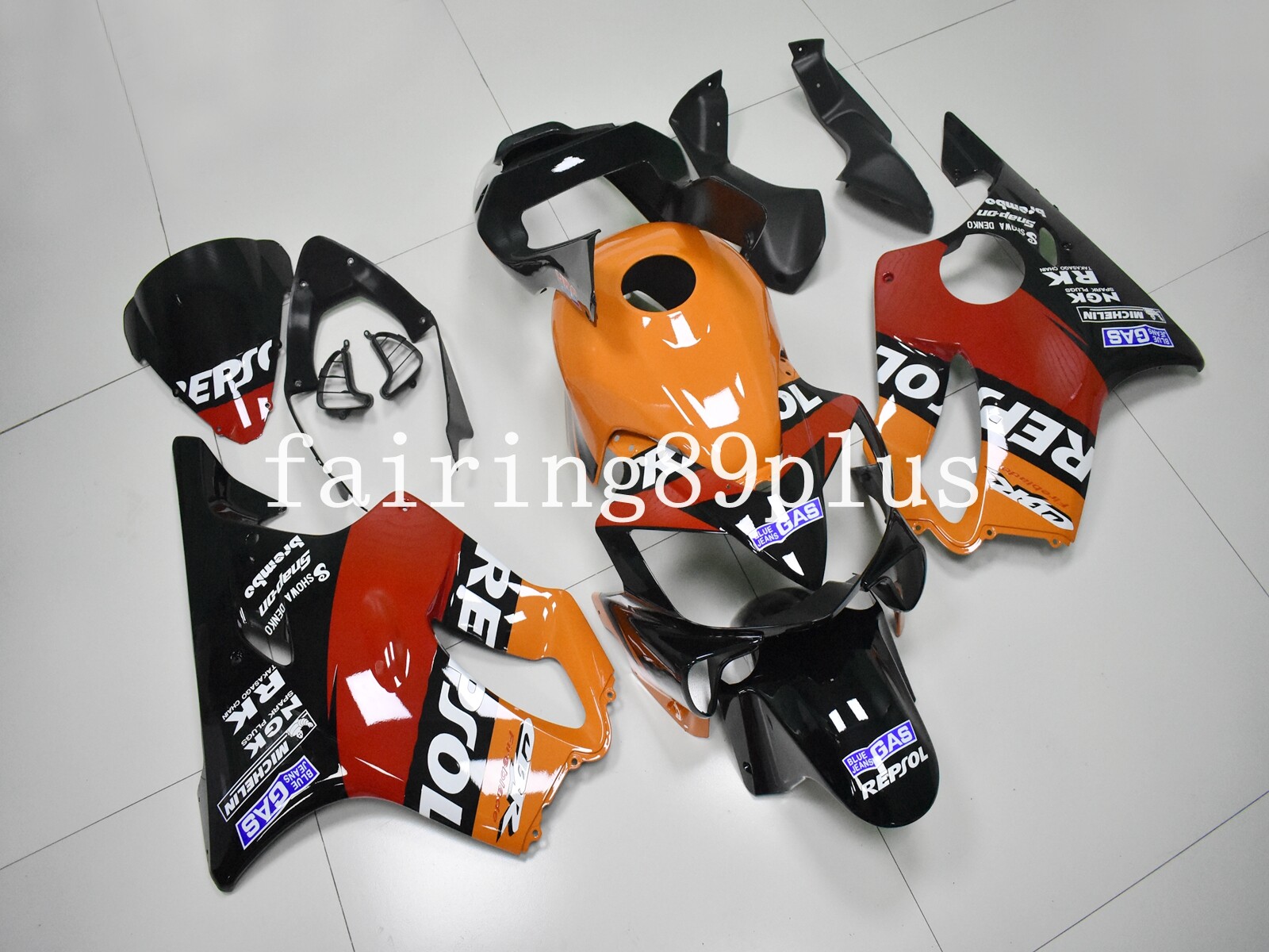 Orange Black Red Repsol ABS Injection Fairing Kit Fit for 2001-2003 ...