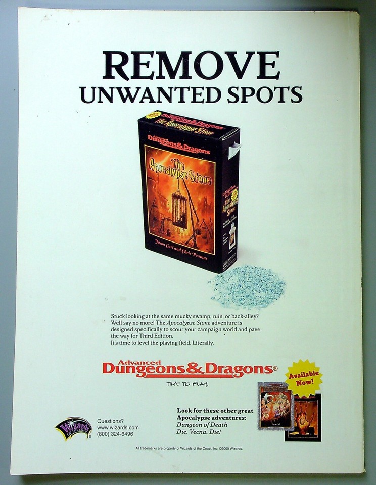 Dragon Magazine #270 ~ April 200 ~ NODWICK 1st comic app VECNA and ...