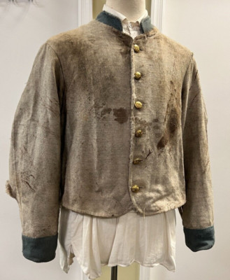 Civil War CS Confederate Jean Cloth Columbus Depot Shell Jacket 46 ...