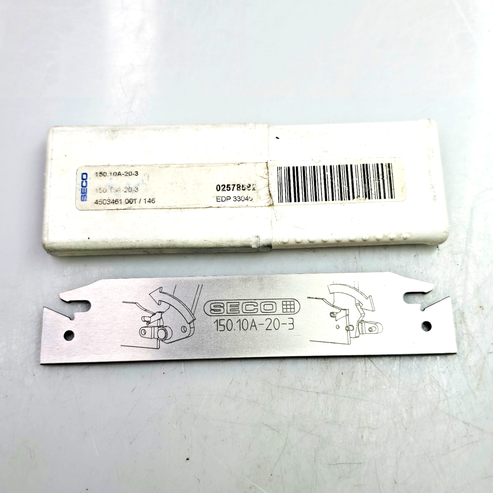 SECO 150.10A-20-3 Indexable Cut-Off Parting Grooving Blade Insert ...