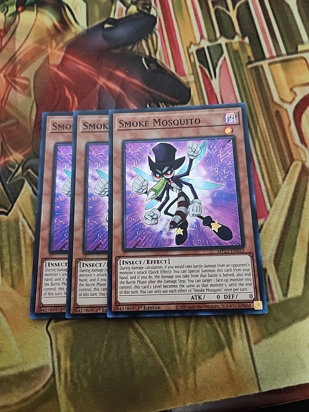 3X Smoke Mosquito - MP23-EN053 - Super Rare - 1st Edition - NM Yugioh ...