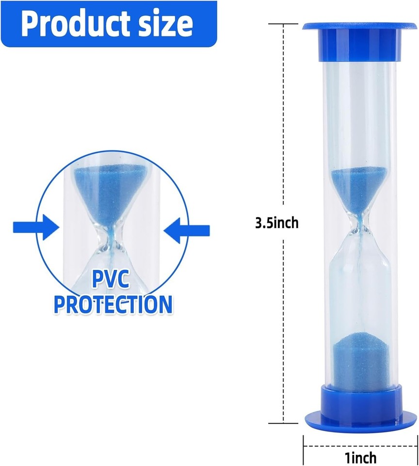 Plastic Sand Timer Sandglass Hourglass Sand Clock Timer 30sec,1mins ...