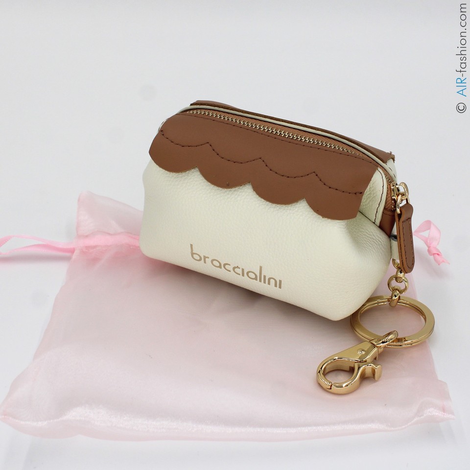 Braccialini creative designer leather House shaped bag purse handbag ...
